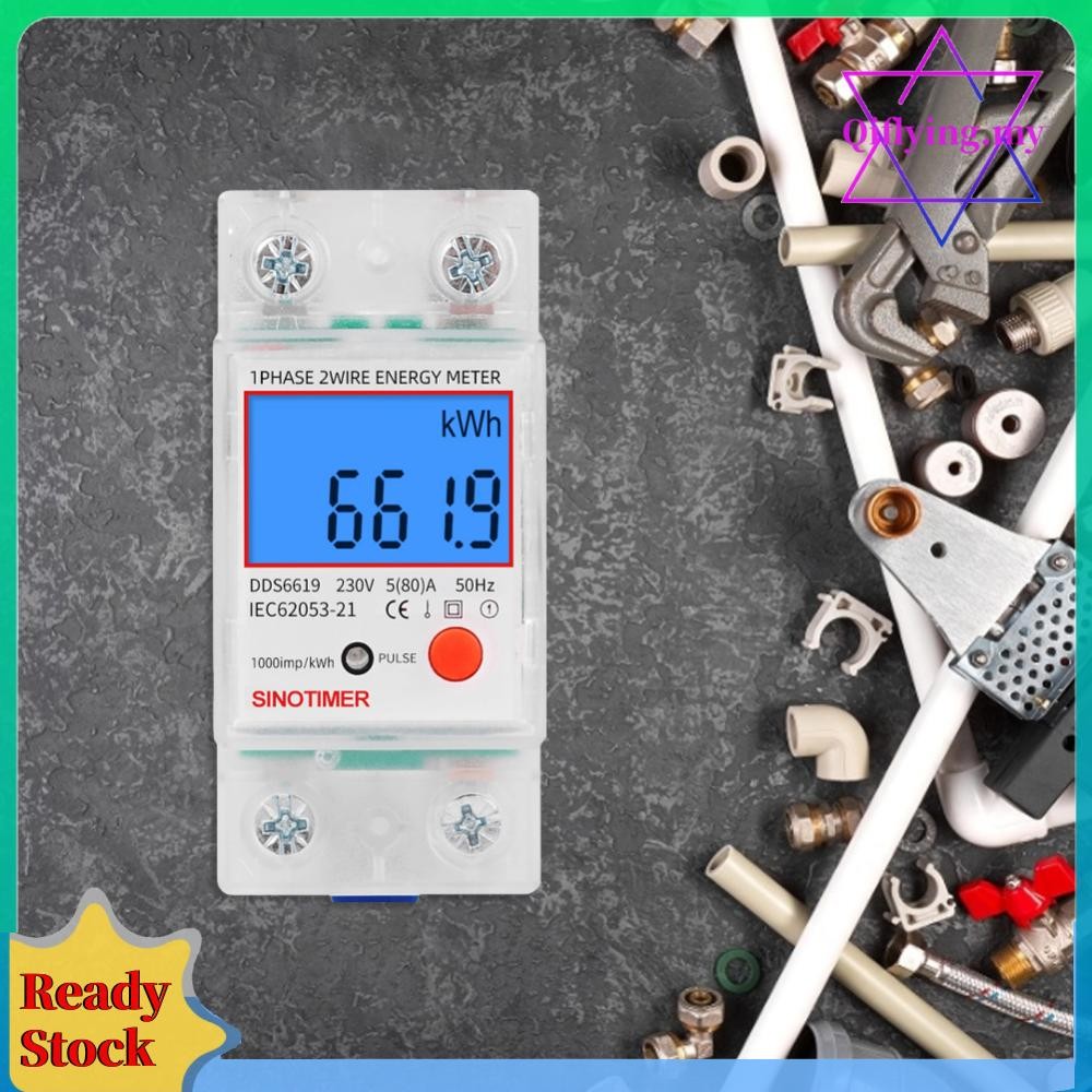 Single Phase Digital LCD Electricity Kwh Wattmeter Power Consumption ...