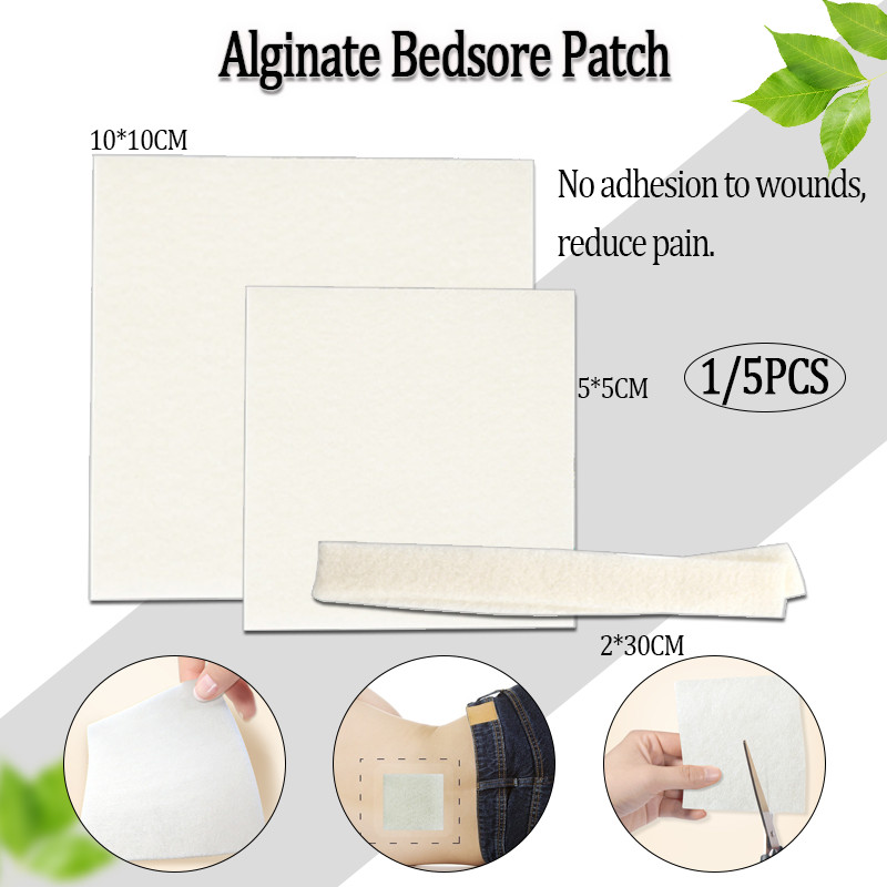 1PC/5PCS Medical Alginate Dressing Pressure Ulcer Patch Wound Sterile ...
