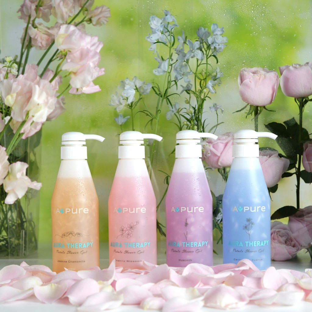MANDI BUNGA - Aura Therapy Shower Gel (WITH FLOWER PETALS) | Shopee ...