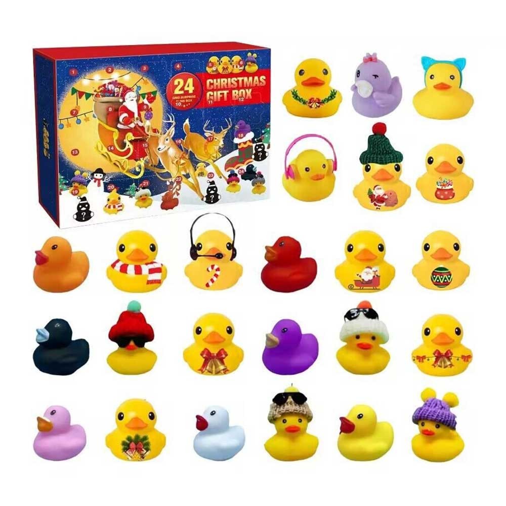 Christmas Themed Unique Rubber Ducks Advent Calendar Blind Box Gift ...
