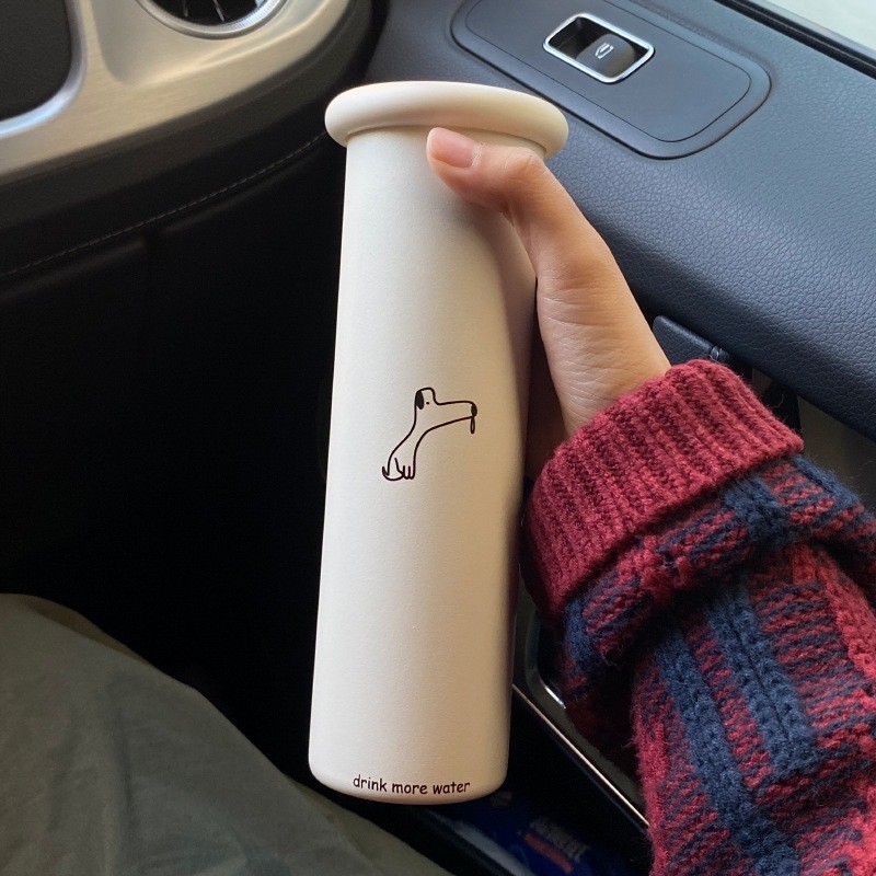 [Produk baru] Penutup cendawan anjing yang cantik cawan termos 316 ...