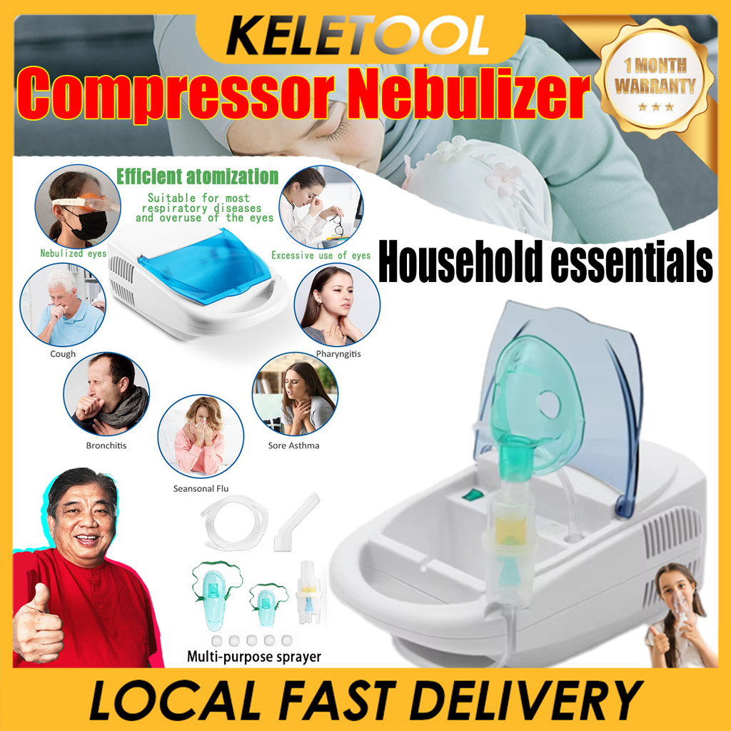 Portable Inhaler Nebulizer Compressor Machine System Adult/Kit Inhaler ...