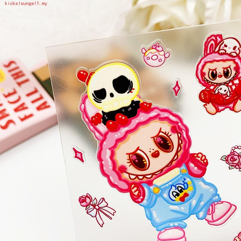 KICKSLOUNGEL Labubu Tablet Stickers, Labubu Time DIY Gift Nail Stickers ...