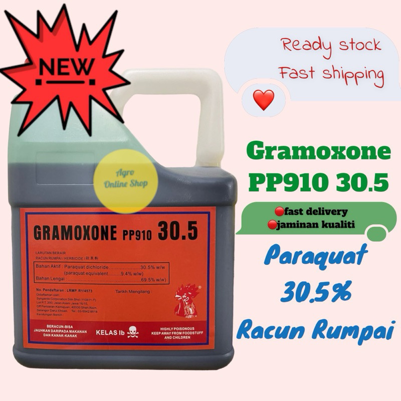 Racun sentuh 30.5% (4L)Rumput Lalang Rumpai Sambau/KOPI O/CEPAT MATI ...