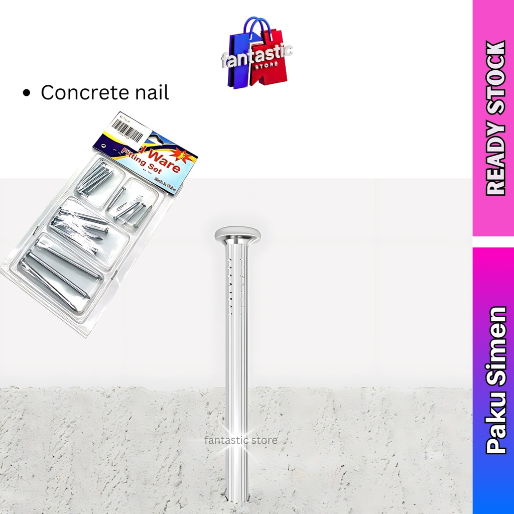 Concrete Wall Nail Paku Simen Paku Dinding Paku Batu Cement nail Heavy ...