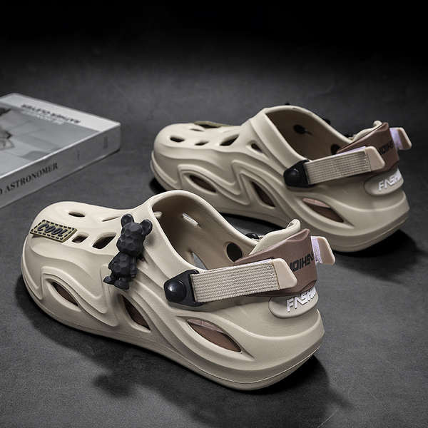 crocs men crocs Kasut lubang lelaki 2024 pakaian baharu tidak licin ...