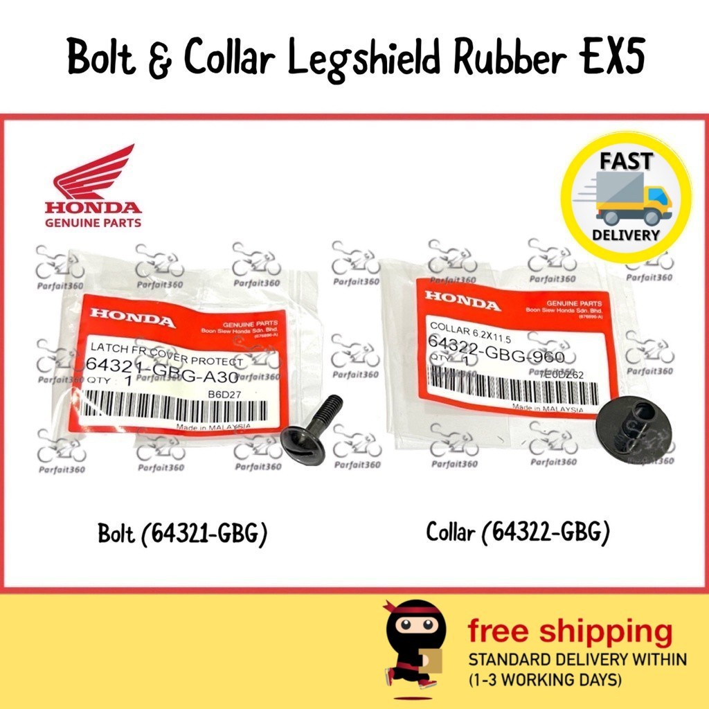 HONDA EX5 DREAM Bolt & Washer Collar Tool Box Cover Battery / Screw ...