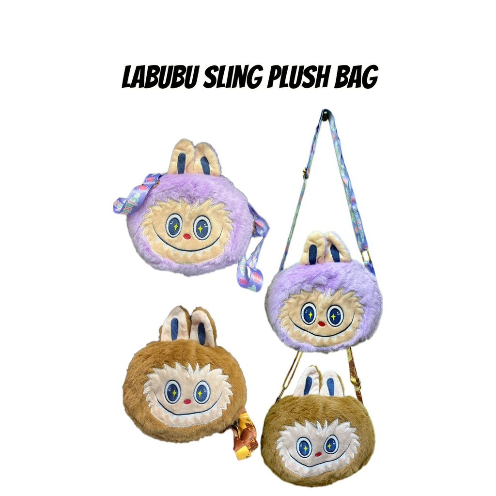 Labubu Plush Bag, Cartoon Colourful Shoulder Bag, Fashion Portable ...