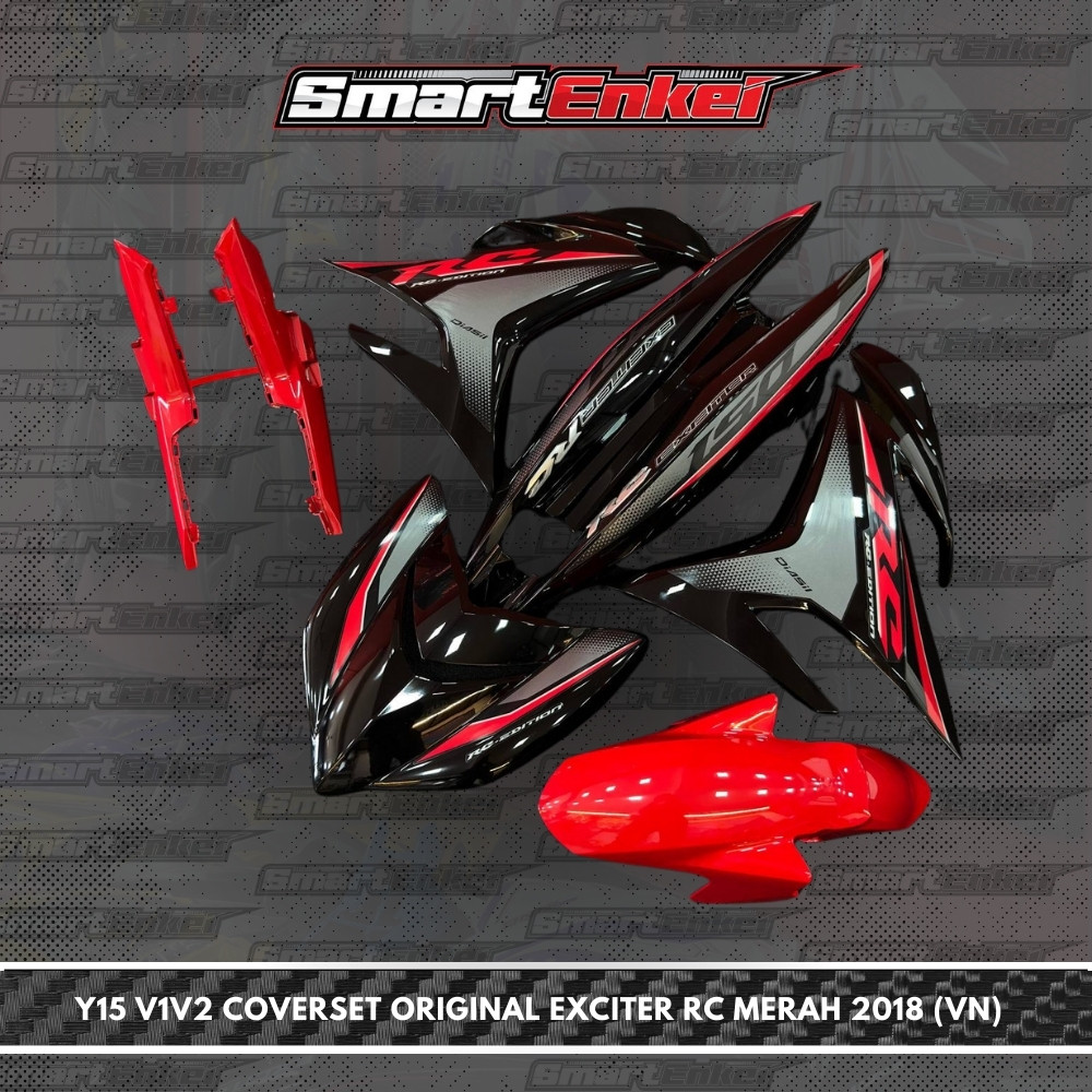 ORIGINAL- Y15 V1V2 COVERSET ORIGINAL EXCITER RC MERAH 2018 (VN ...