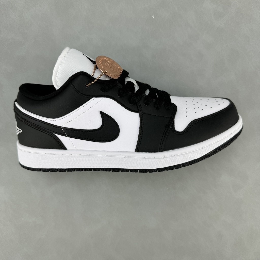 Real photos air jordan1 AJ1 low top Panda casual retro sports shoes ...