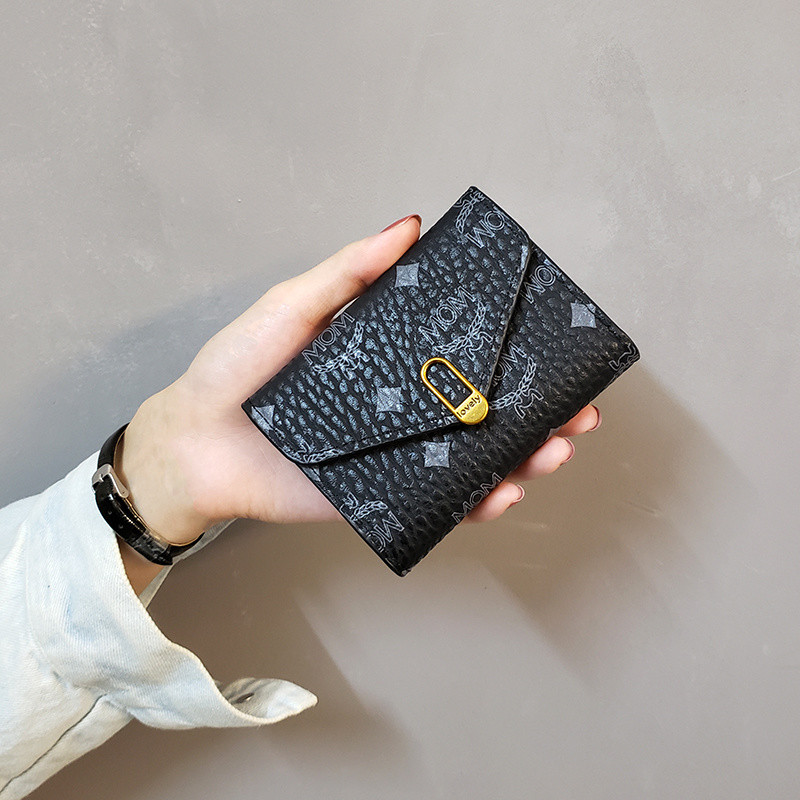 Dompet duit syiling tiga diskaun sederhana baru dompet kulit wanita ...