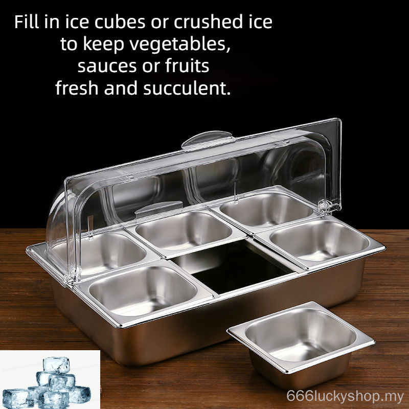 [MALAYSIA Stocks]Stainless Steel Condiment Server, Chilled Condiment ...