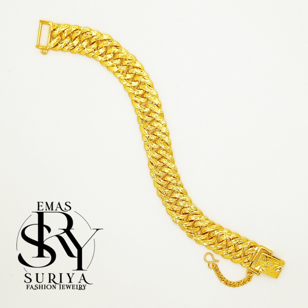 Emas Suriya Gelang Bracelets Rantai Tangan Lipan Danhil Kait 2 Cnagkuk ...