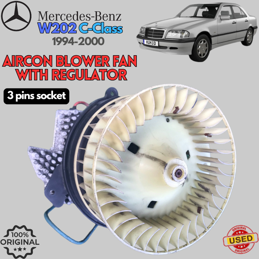 Aircond Blower Fan Motor with Regulator For MERCEDES Benz W202 C-Class ...