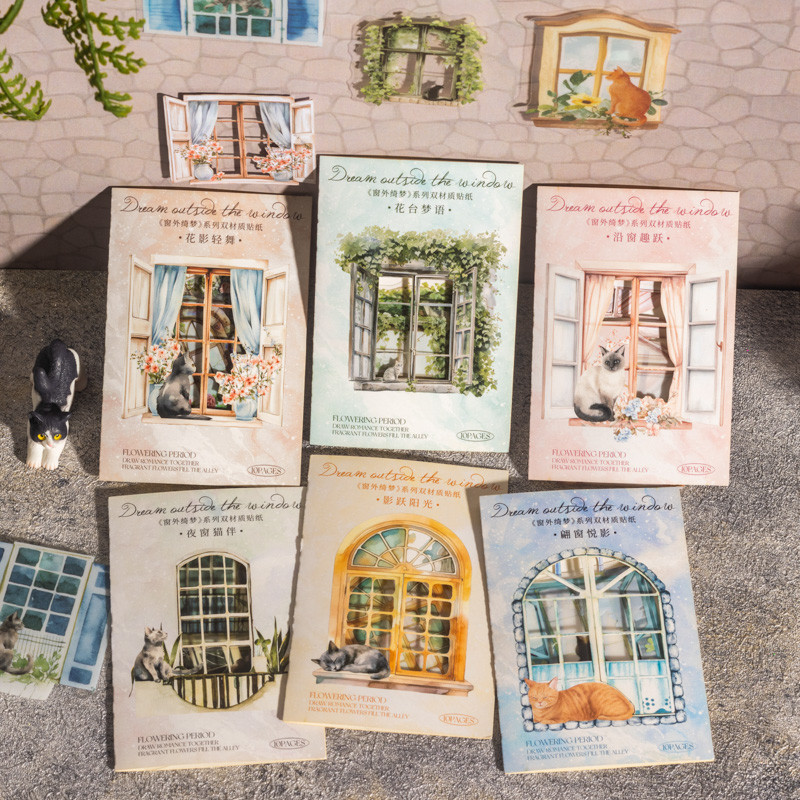 Journal Go 10pcs Window Flower Material Paper Junk Journal DIY ...