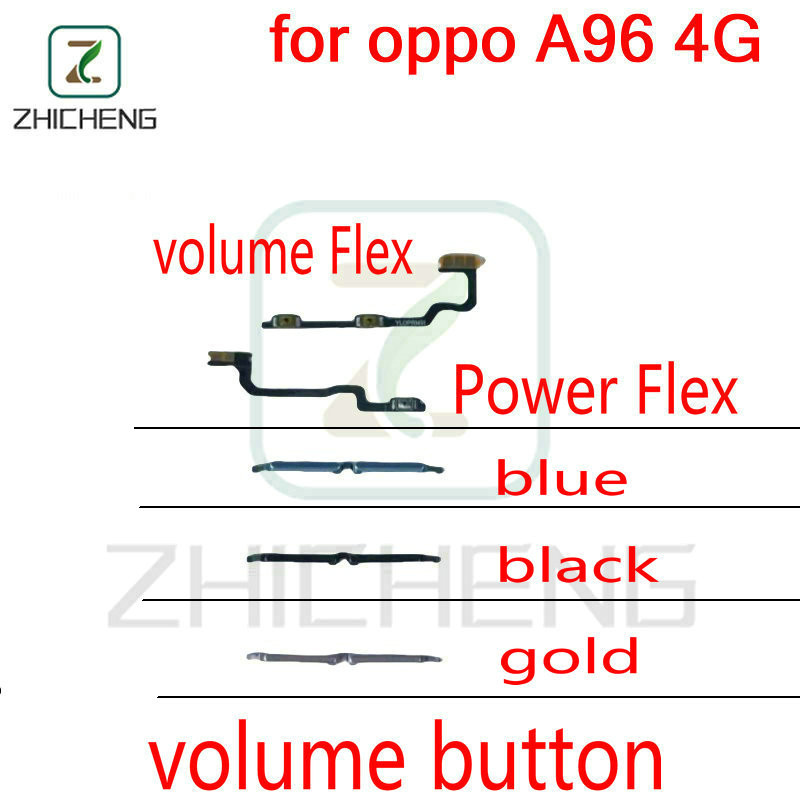for oppo A96 4G Power On Off Button Volume Switch Connector Flex Cable ...