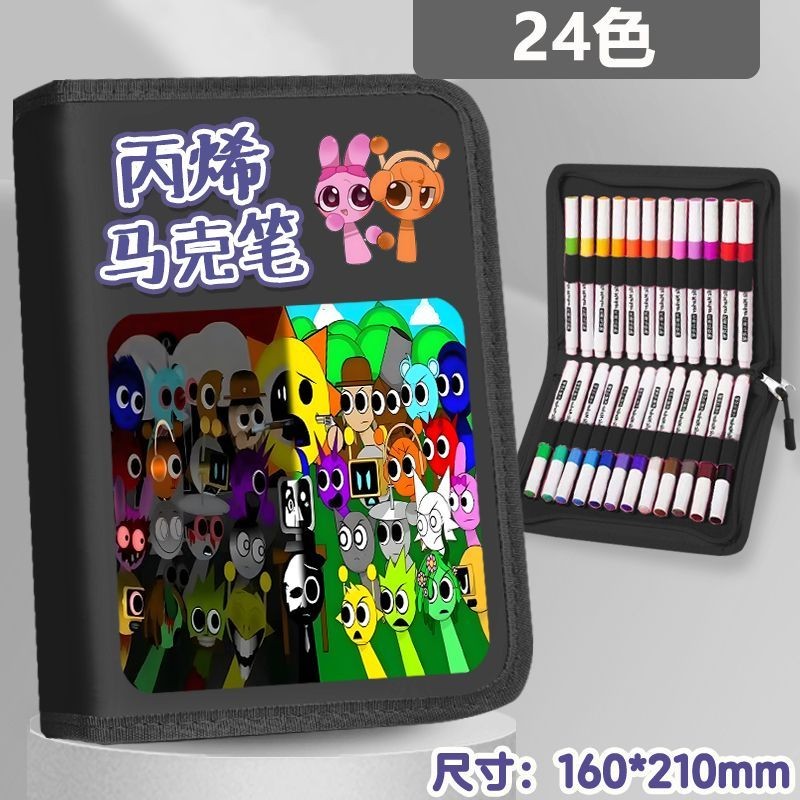 Sprunki Incredibox Sprunki Acrylic Mark Pen Set Watercolor Pen For Kids ...