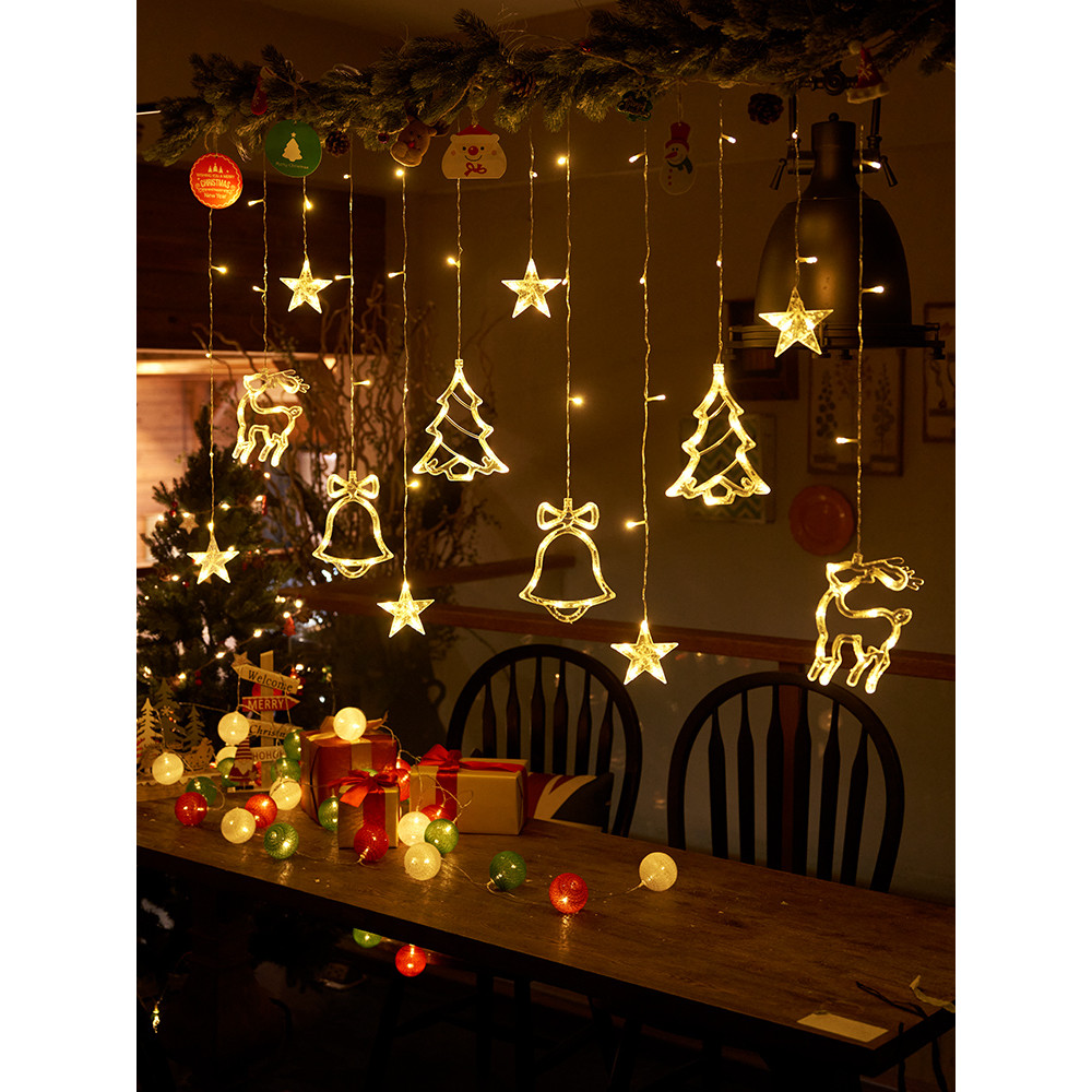 Lampu Rentetan LED Lampu Suasana Hiasan Krismas Lampu Berkelip Lampu ...