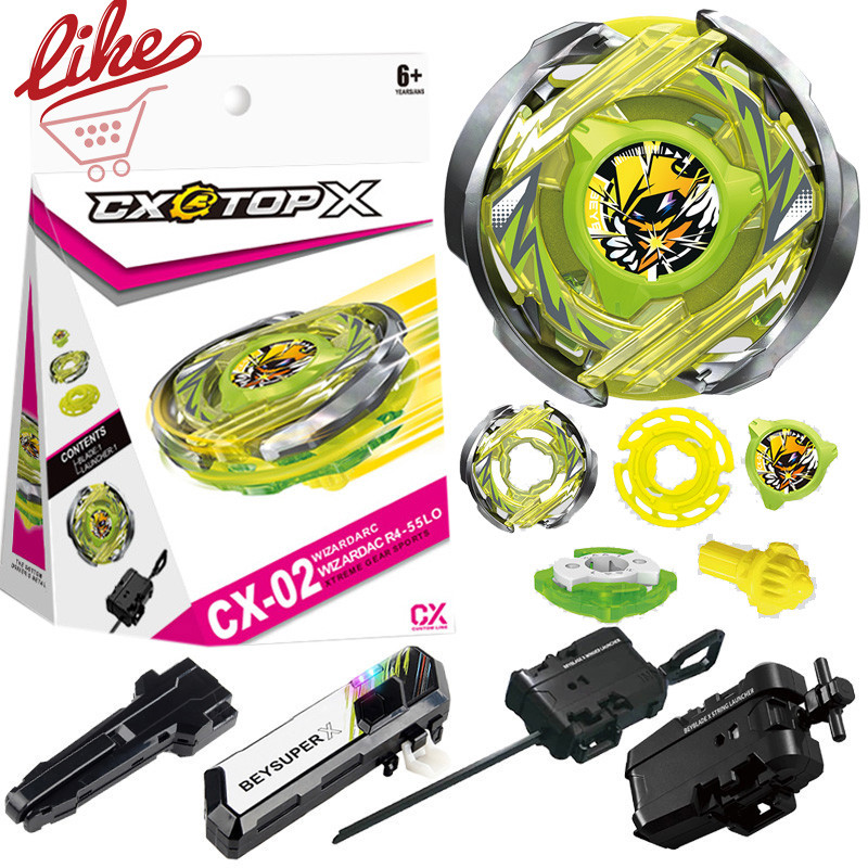 Beyblade X CX-02 Wizard Arc Beyblade Xtreme with Launcher Led Grip Set ...