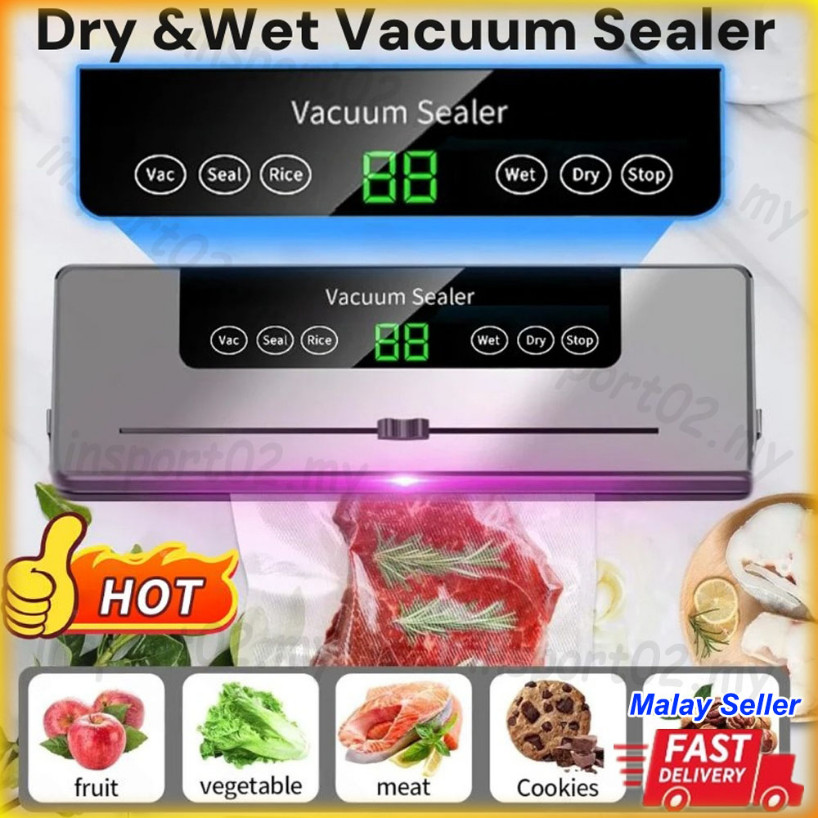 🔥Malay Plug🔥 100KPa Heavy Duty Vacuum Sealer with Sealed Bags Mesin ...