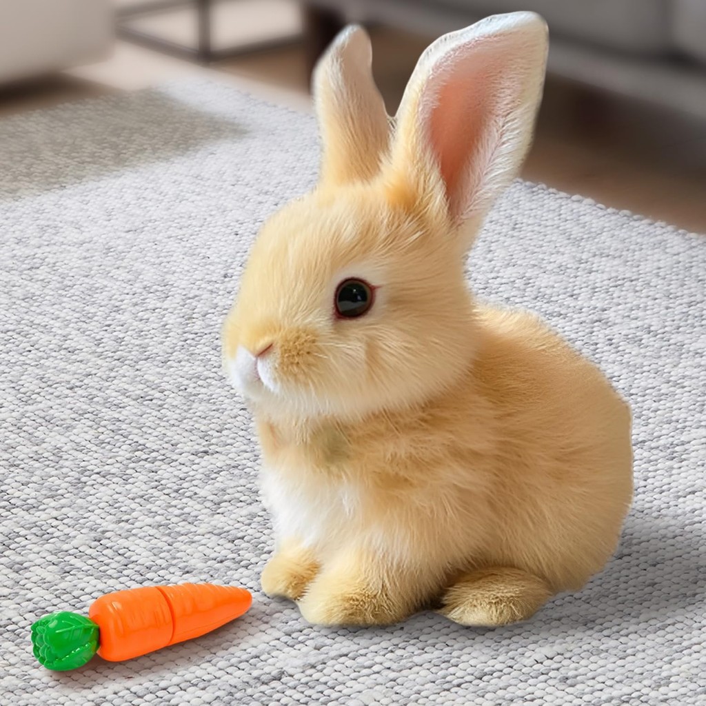 2025 New My Realistic Bunny Toy Easter Basket Stuffer, Interactive ...