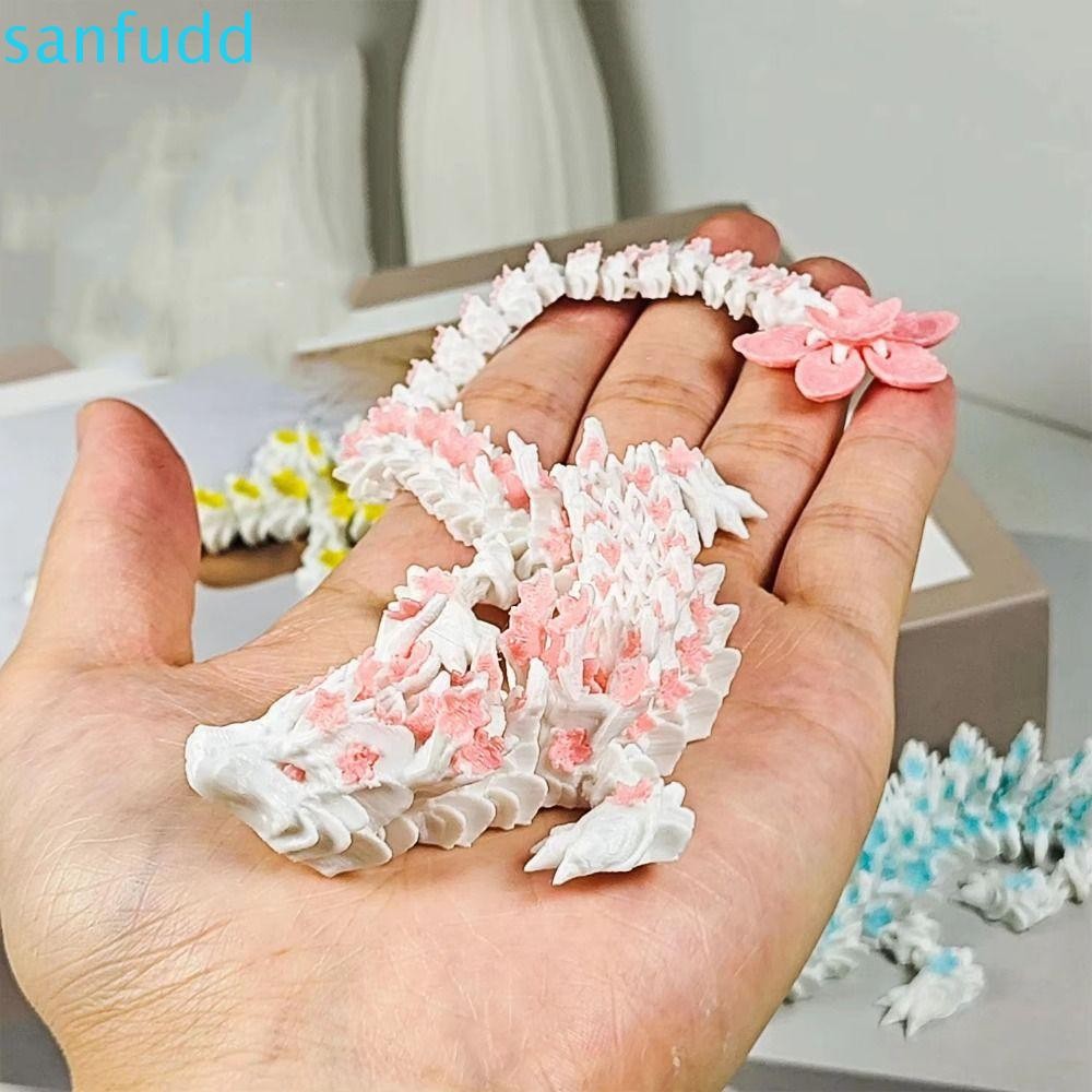 SANFUDD 3D Printed Dragon, Simulated Eye Sakura Dragon 3D Printed ...