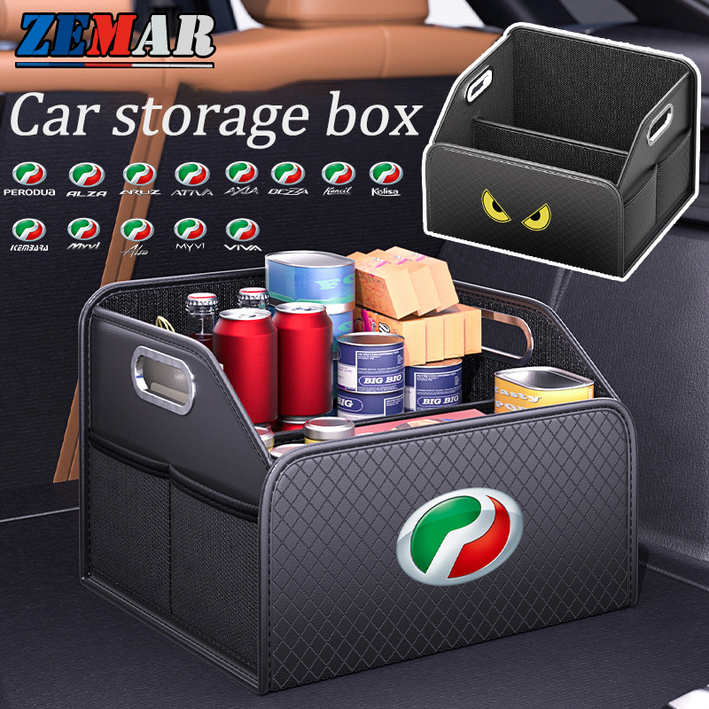 Perodua Car Folding Storage Box Car Trunk Car Leather Storage Box ...
