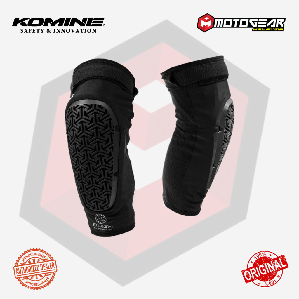 KOMINE ENIGMA CE2 THROUGH KNEE GUARD BLACK | Shopee Malaysia