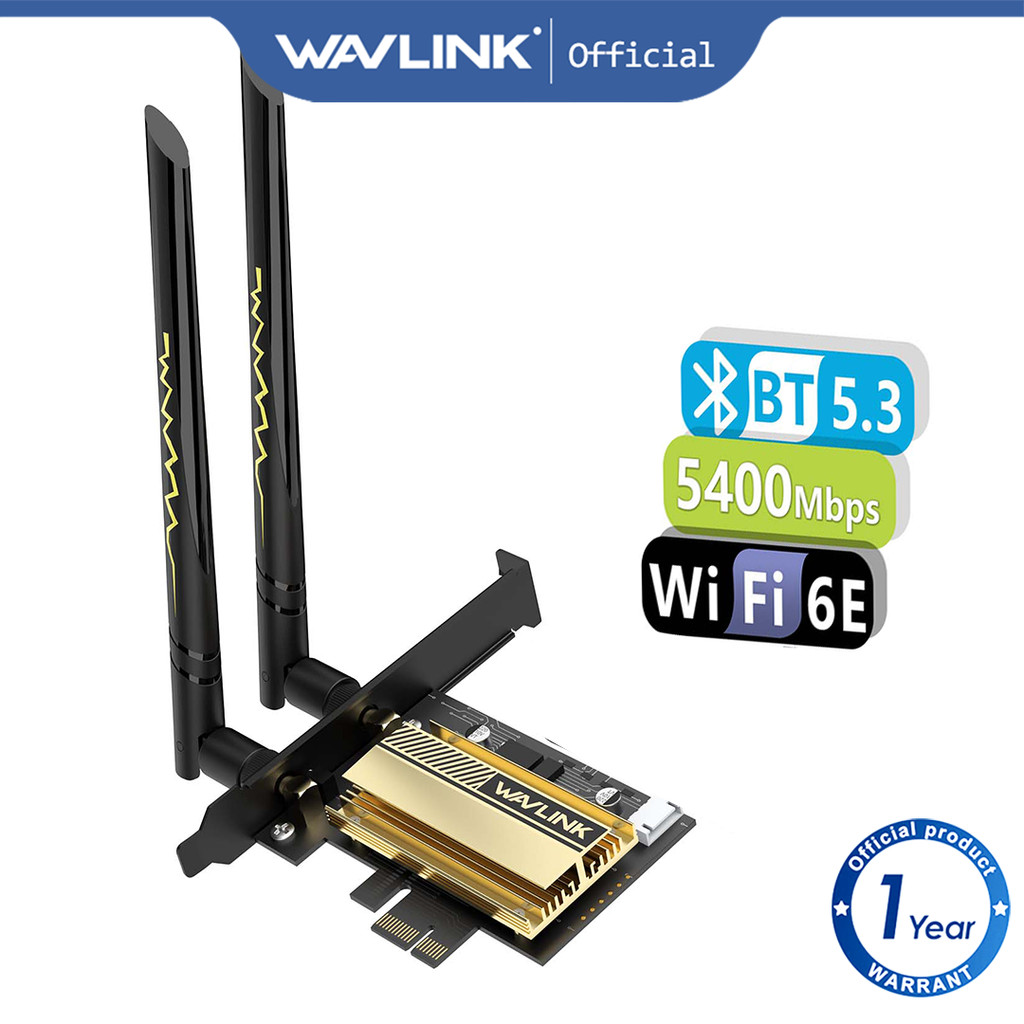 WAVLINK AX5400M WiFi 6E PCIe Network Card Tri-Band AX210 Wireless ...