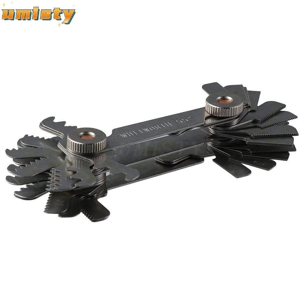 UMISTY Screw Thread Pitch Gauge, Stainless Steel Metric & Imperial ...