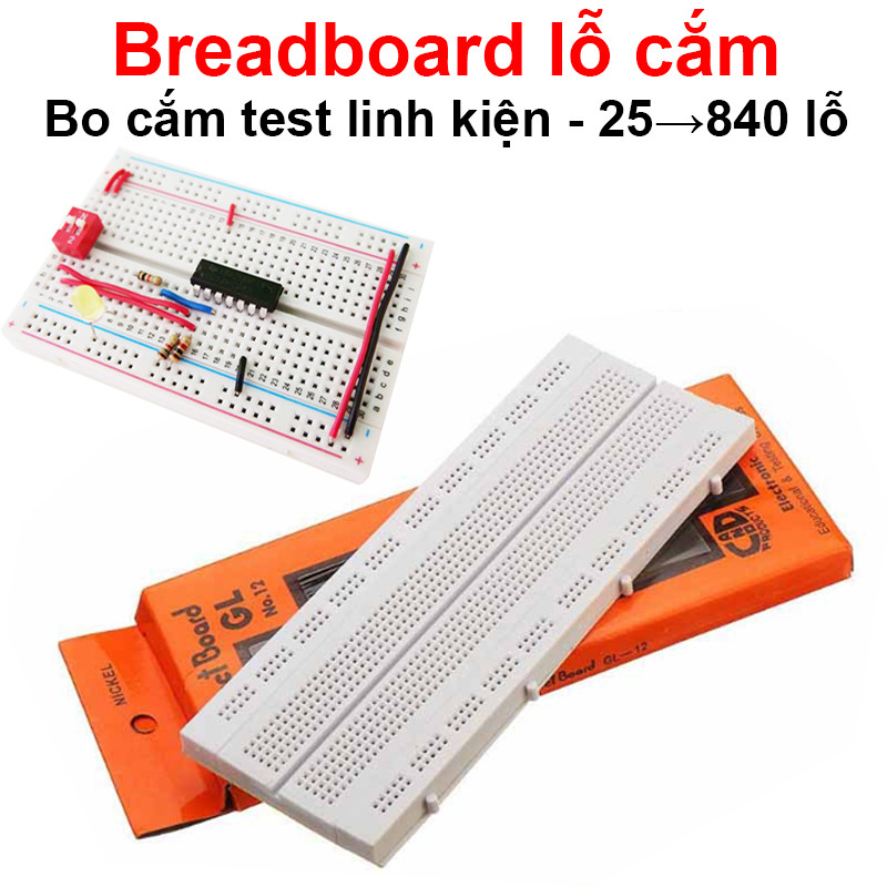 Breadboard socket, board to test components, circuits, study ...