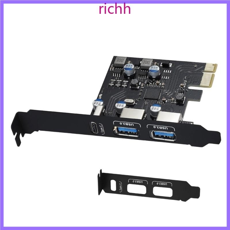 Richh USB 3 0 PCIExpress Card with 18W Power Delivery 3 port USB PCIE ...