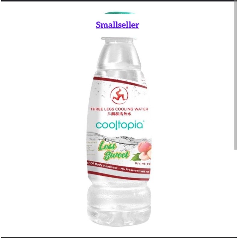 Three Legs Cooltopia Cooling Water Peach Less Sweet 320ml | Shopee Malaysia