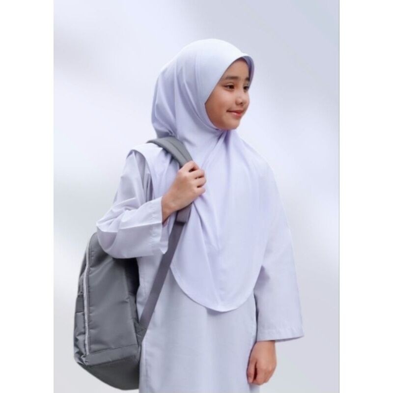TUDUNG SEKOLAH BUDAK DAGU GETAH PUTIH & HITAM / TUDUNG SARUNG ...