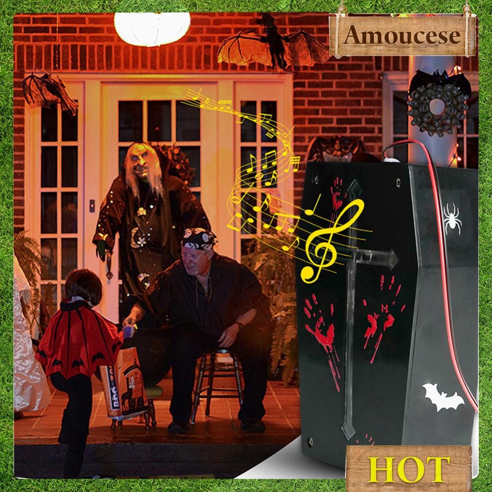Halloween Sound Control Coffin Box Horror Screaming Sound Box Haunted ...
