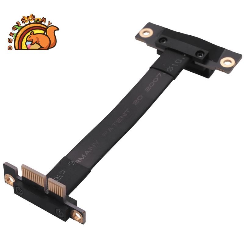 PCIE X1 Riser Cable Dual 90 Degree Right Angle PCIe 3.0 X1 to X1 ...