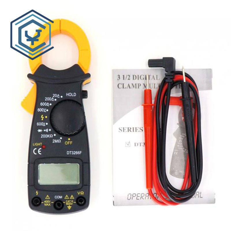 Clamp Meter Multimeter Ammeter DT3266F Digital Clamp Meter with Buzzer ...
