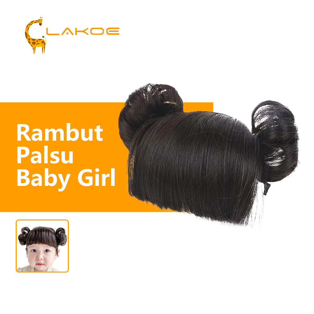Lakoe Rambut Palsu Baby Girl Princess Style Baby Wig Cute Baby Fake ...