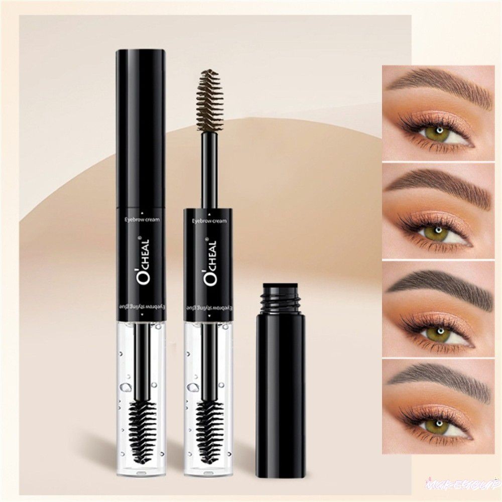 OCHEAL Double-headed Dyed Eyebrow Gel Non-smudge Waterproof Eye Makeup ...