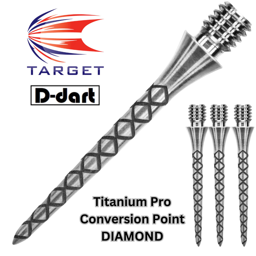 TARGET DART POINT - TITANIUM PRO DIAMOND Conversion Points 3pcs/Pack (2BA) | Shopee Malaysia