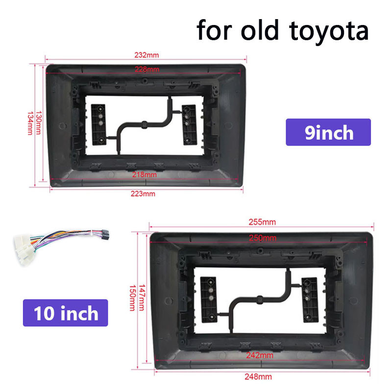 9/10 Inch 2din Car Casing for Old Toyota Android Player 8inch To 9inch ...