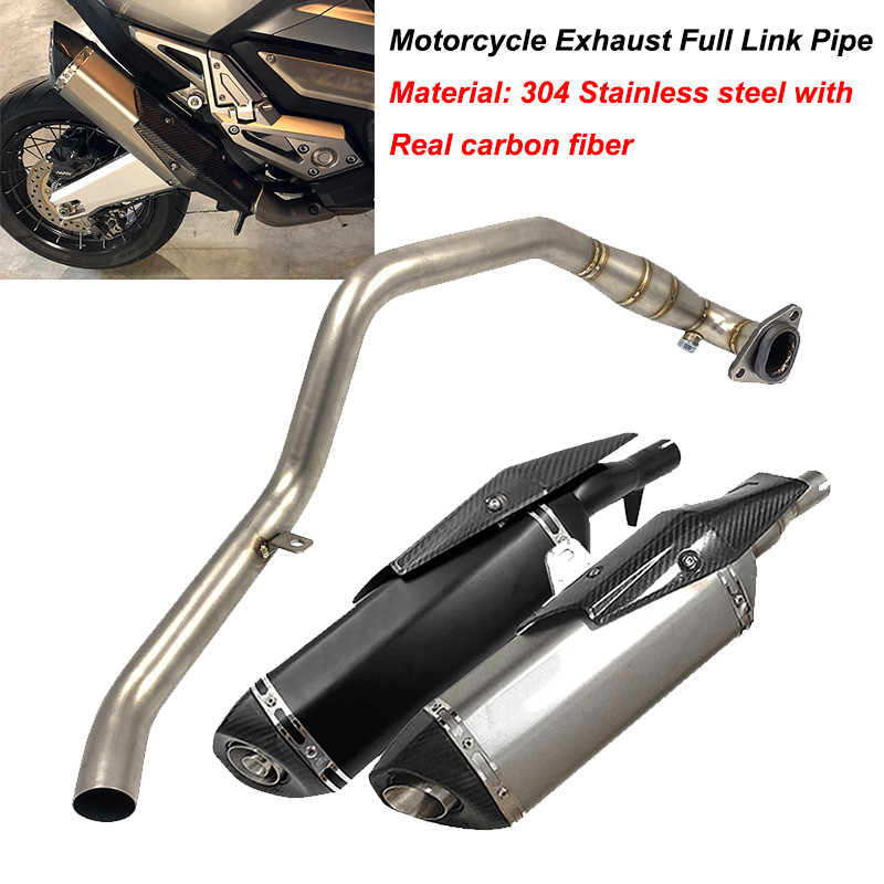 XADV 750 Full System Motorcycle Exhaust Pipe Muffler Modified Tube ...