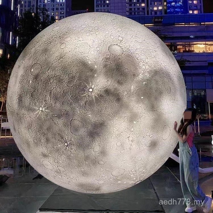 3d Moon Light Oversized Giant Moon Outdoor Waterproof Oversized Lawn ...