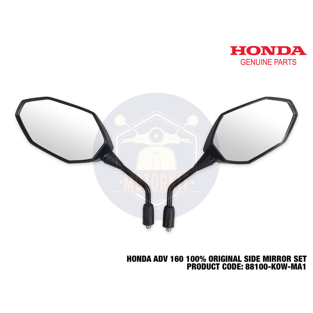 HONDA ADV 160 100% ORIGINAL SIDE MIRROR SET LEFT RIGHT 88100-K0W-MA1 ...