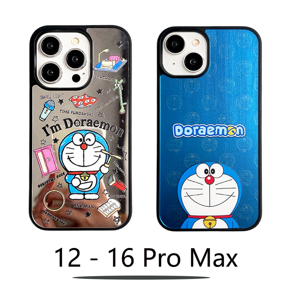 Mirror Magnetic Doraemon Cartoon Graffiti Tags Hard Phone Casing for ...