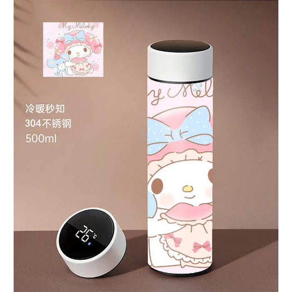 botol air tahan sejuk botol air kuromi Sanrio Melody Thermos Mug Kulomi Cute Dormitory Girls ...