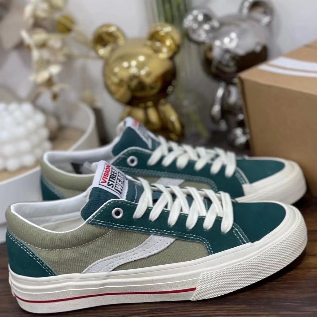 Vision Street Wear Astley Pro Grey Green Panel # New Color Skate Shoe ...