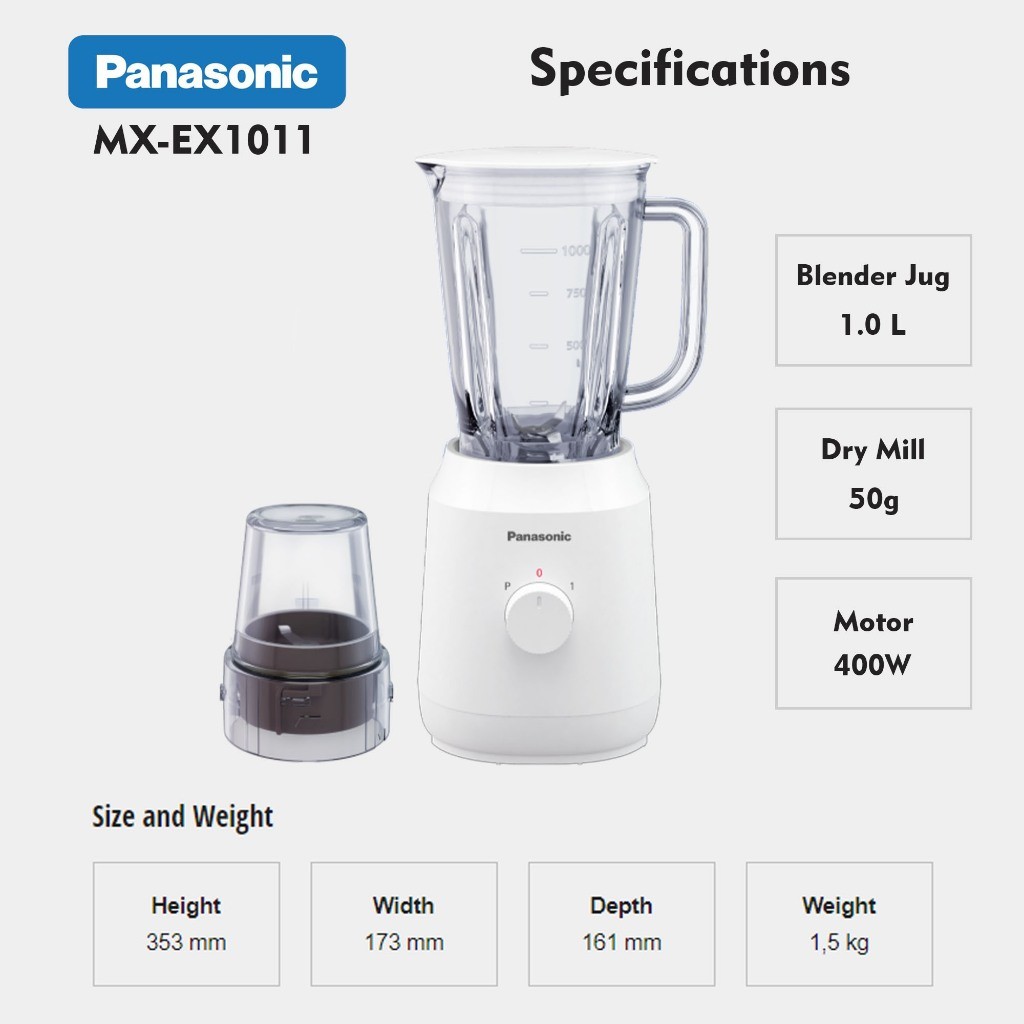 Penasonic blender MX-EX1011 & MX-EX1031 Ori 100% | blander murah ...