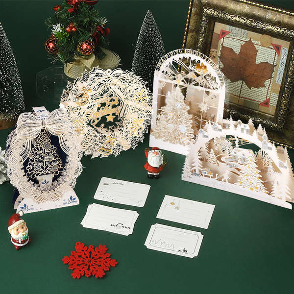 christmas card Kad ucapan tiga dimensi Krismas 3d Krismas Inggeris kad ...