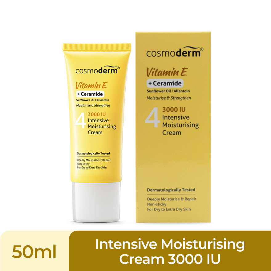 COSMODERM Vitamin E Intensive Moisturising Cream 3,000 I.U. 50ml ...